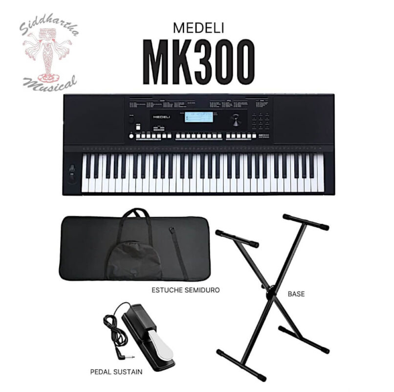 KIT TECLADO MEDELI MK300 | Siddhartha Musical